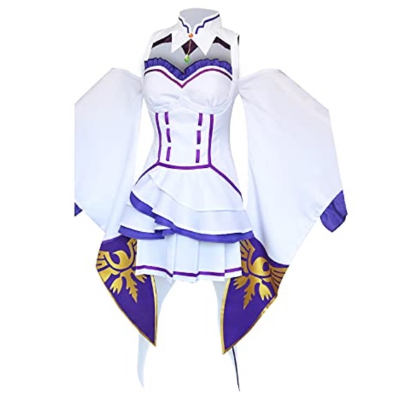 Dresses | Emilia Cosplay Emiria Anime Role Costume Elf | Poshmark